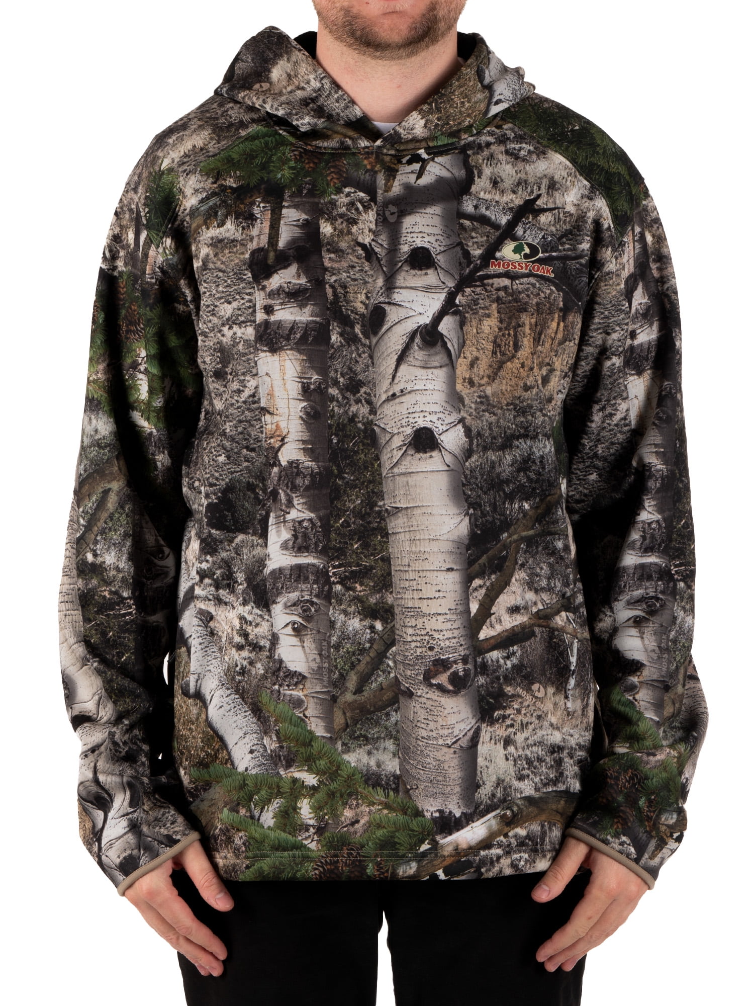 Mossy Oak Men's Camouflage Hunting Performance Hoodie - Walmart.com