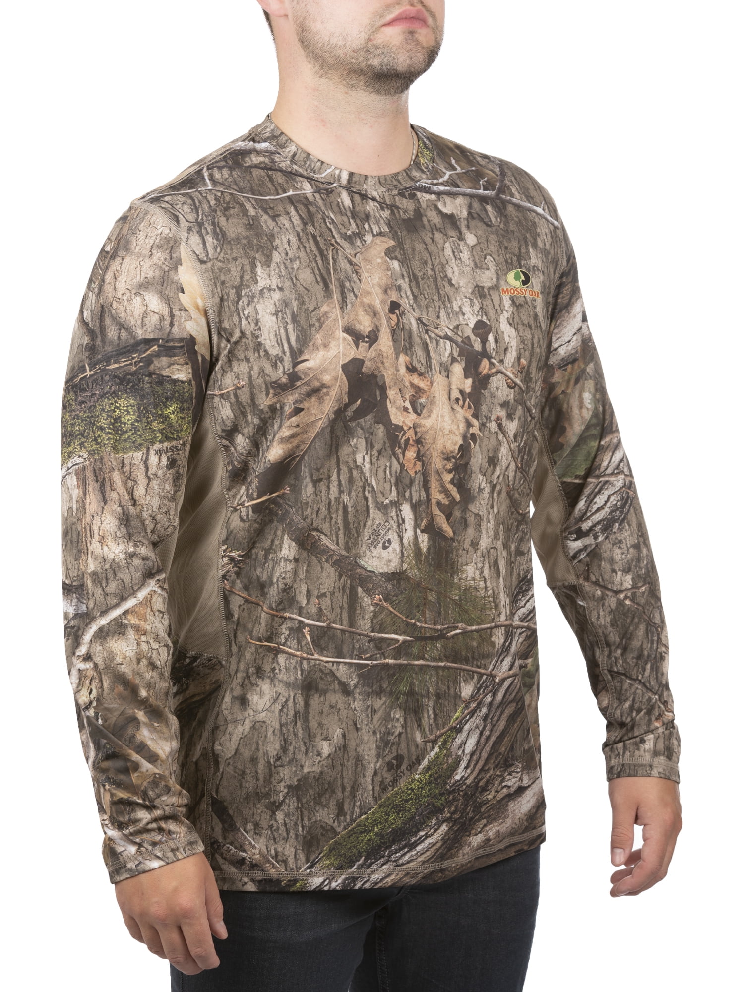 Mossy Oak Men's Country DNA Long Sleeve Performance Camo Tee Shirt, Up ...