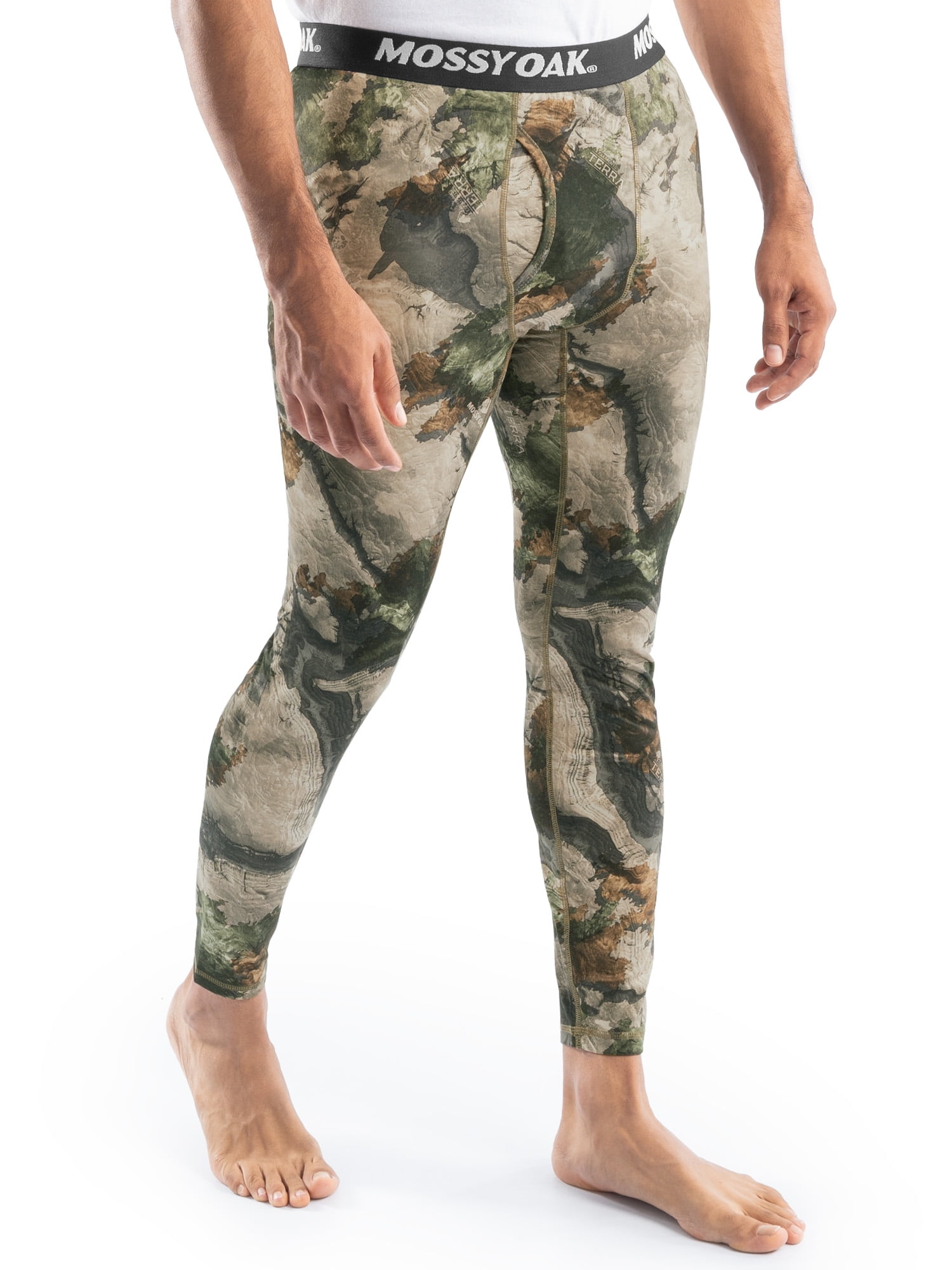 Mossy Oak Men's Heavyweight Fleece Base Layer Thermal Pants, Mossy Oak ...