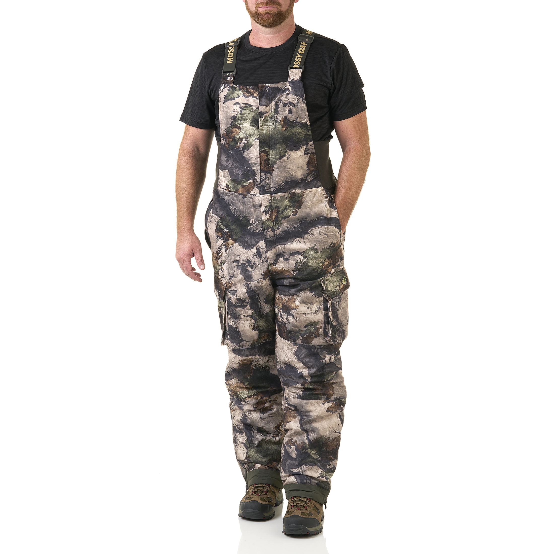 Mossy Oak Terra Gila Men's Insulated Hunting Bib, Outerwear - Walmart.com