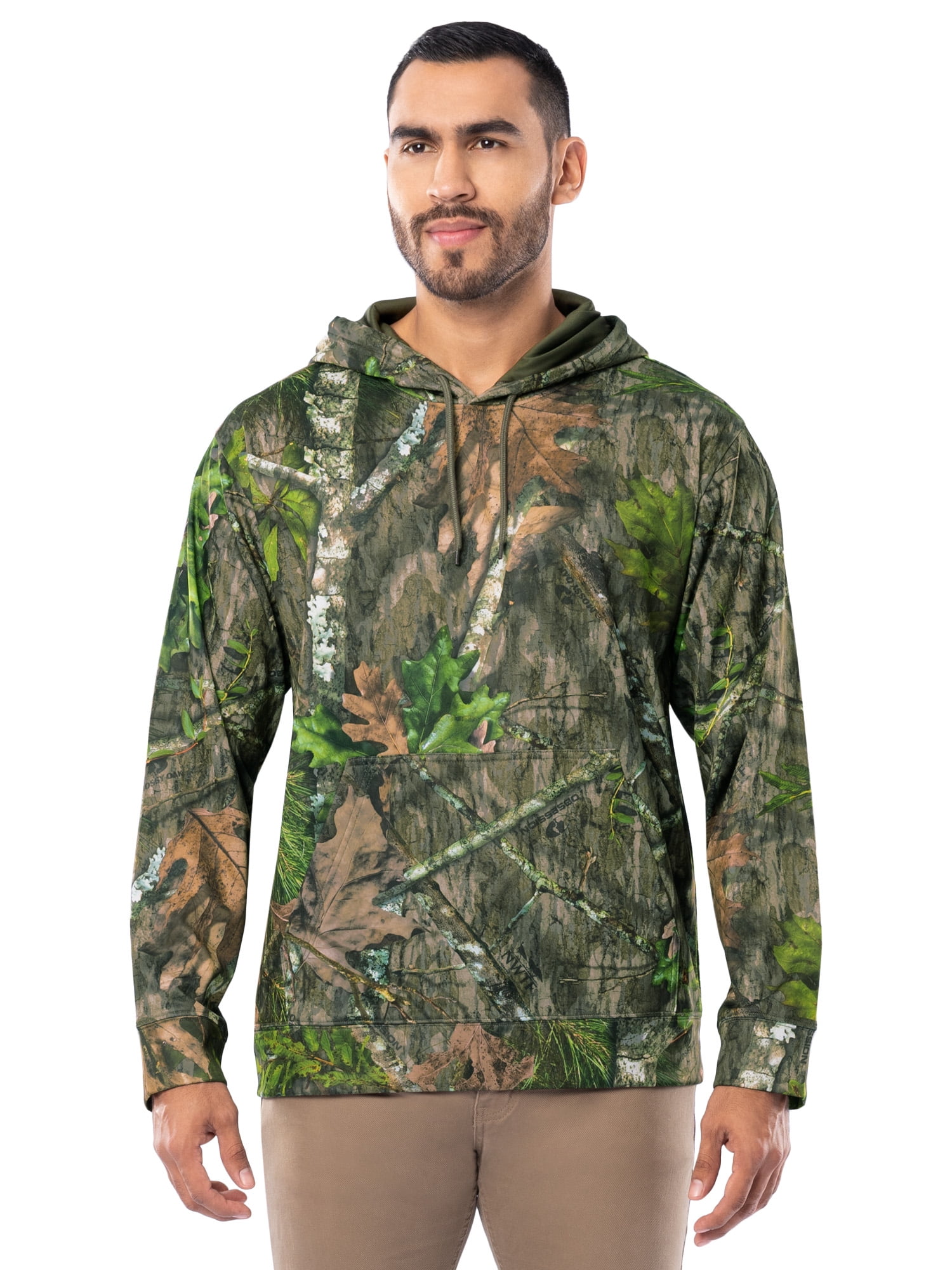 Mossy Oak Men's Long Sleeve Performance Turkey Hunting Fleece Hoodie ...