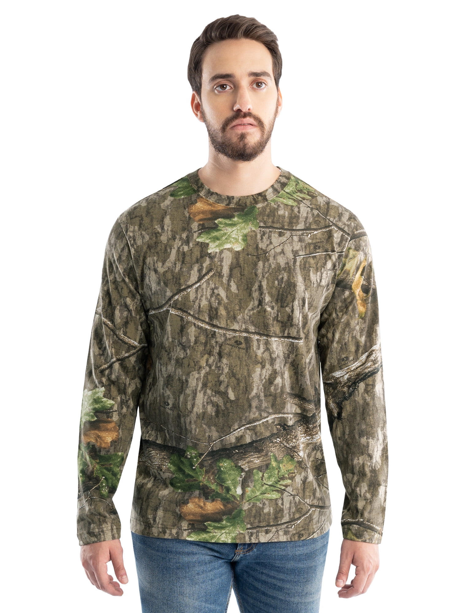 Mossy Oak Men's Long Sleeve Scent Control Hunting Camouflage T-Shirt ...