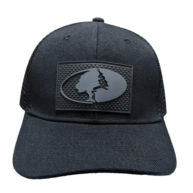 Mossy Oak Men's Snapback Mesh Cap OSFM Polyester Twill Black - Walmart.com