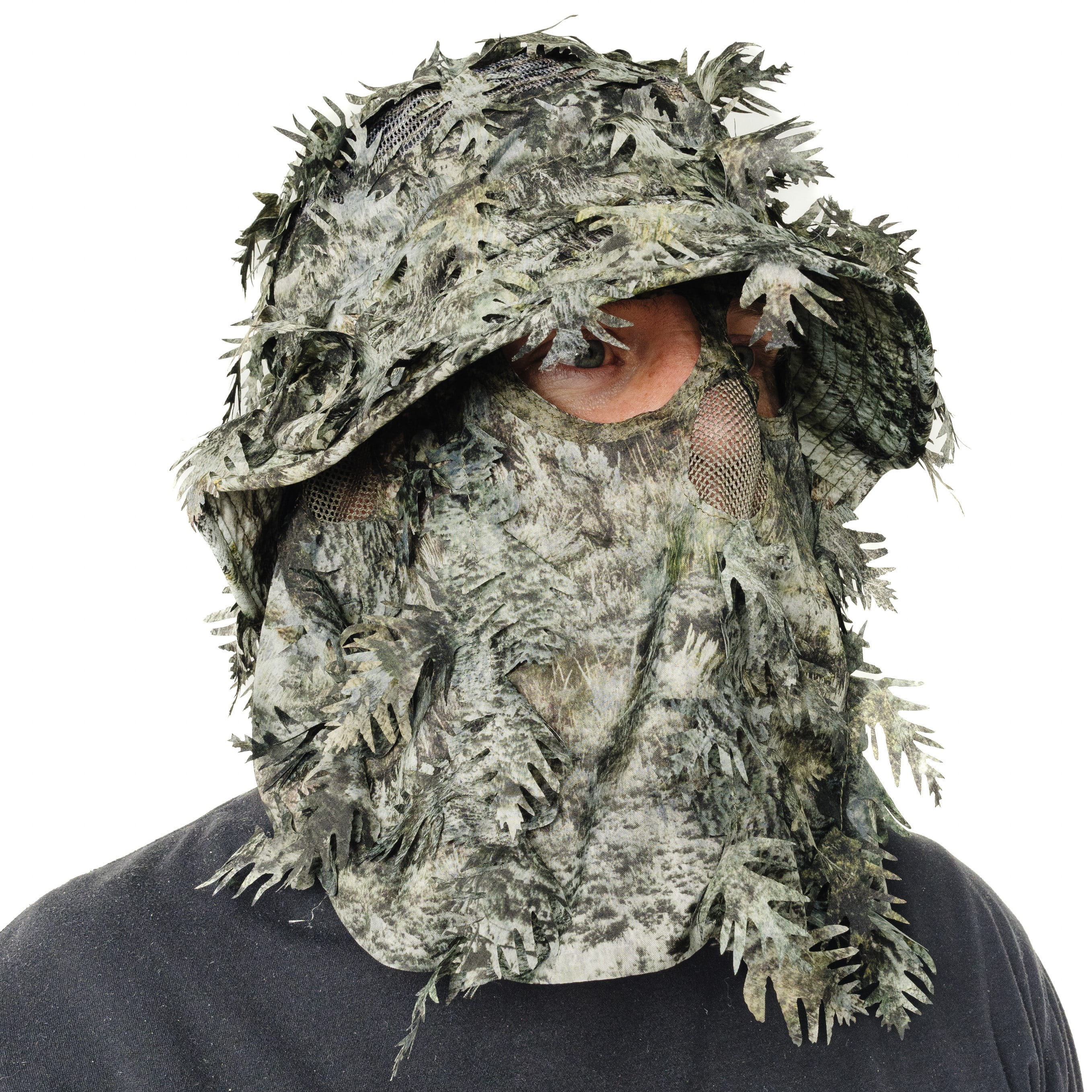 Mossy Oak Mountain Country 2-in-1 3D Leafy Camo Face Mask and Bucket ...