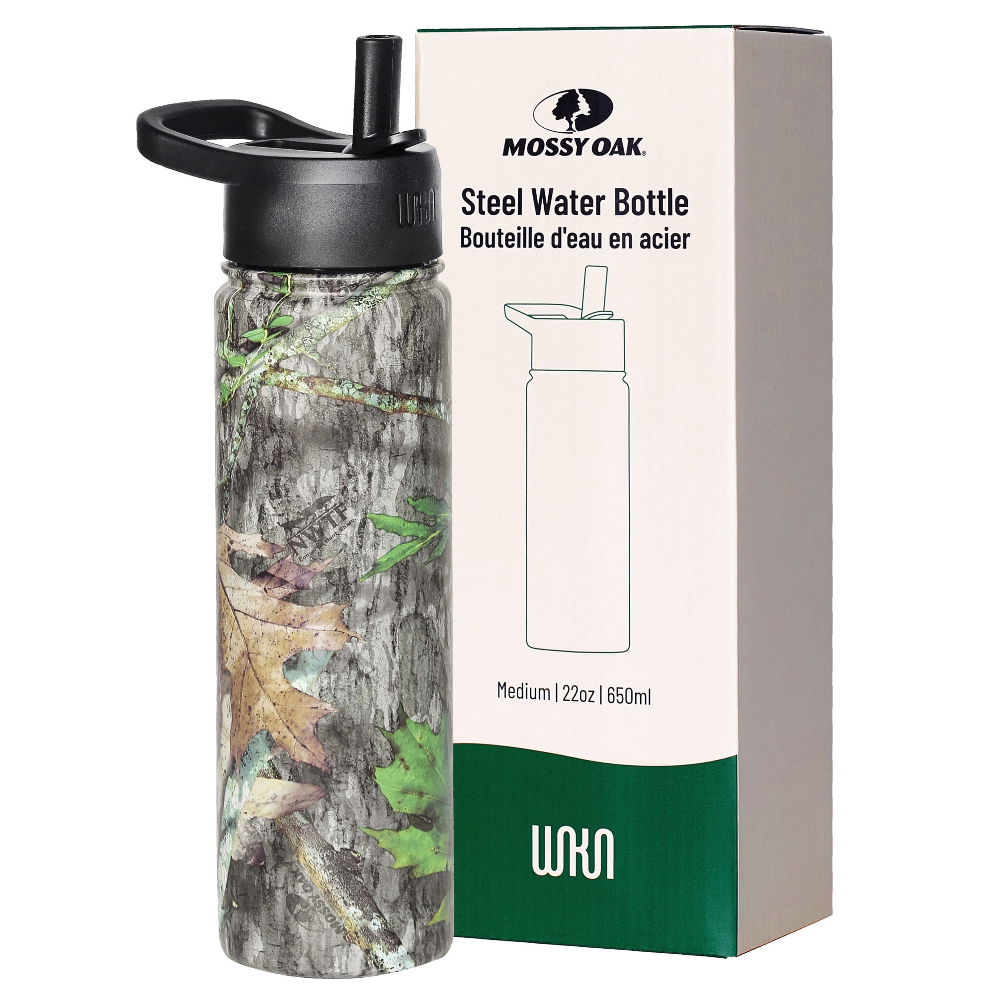 Mossy Oak Obsession 22 oz Stainless Steel Water Bottle - Walmart.com