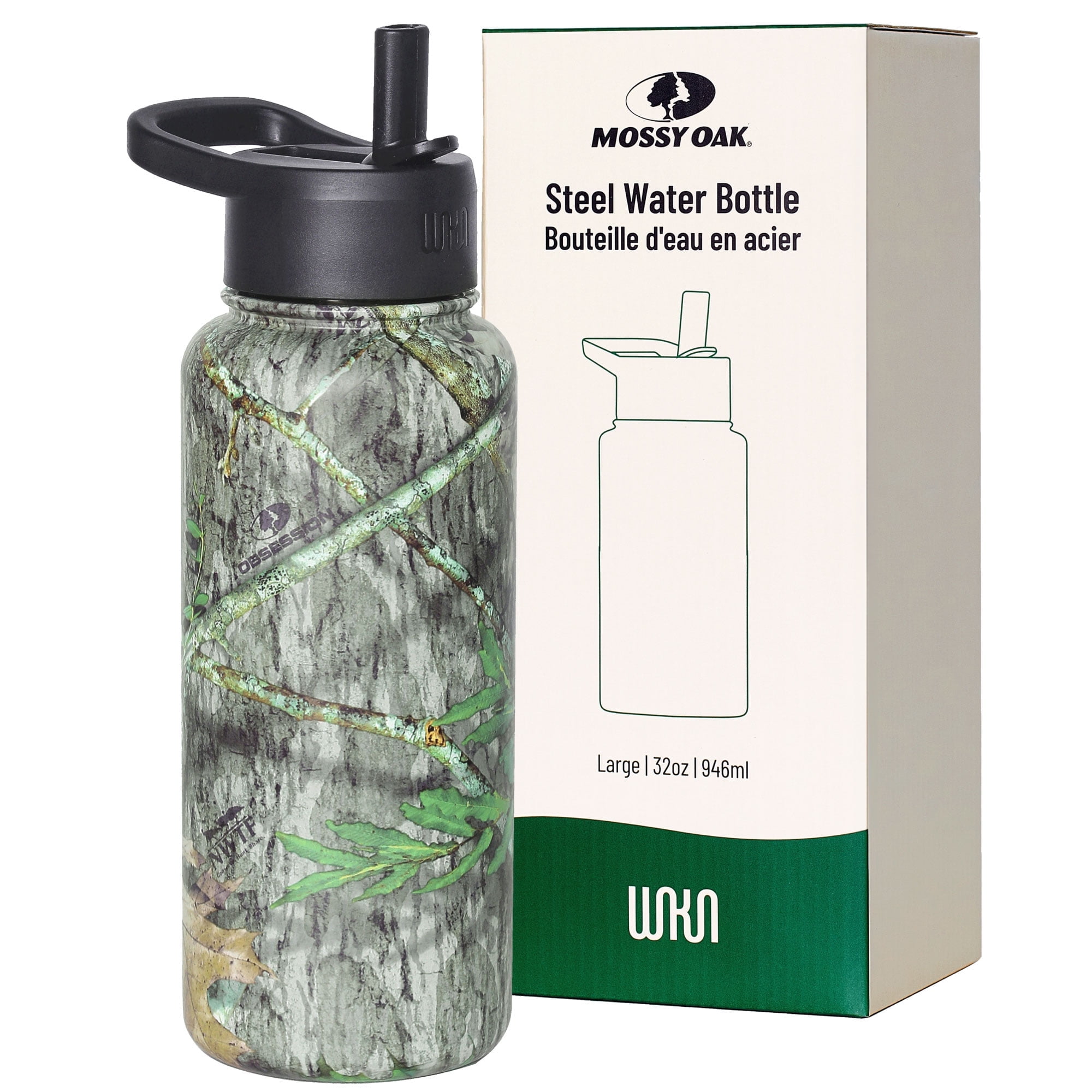 Mossy Oak Obsession 32 oz Stainless Steel Water Bottle - Walmart.com