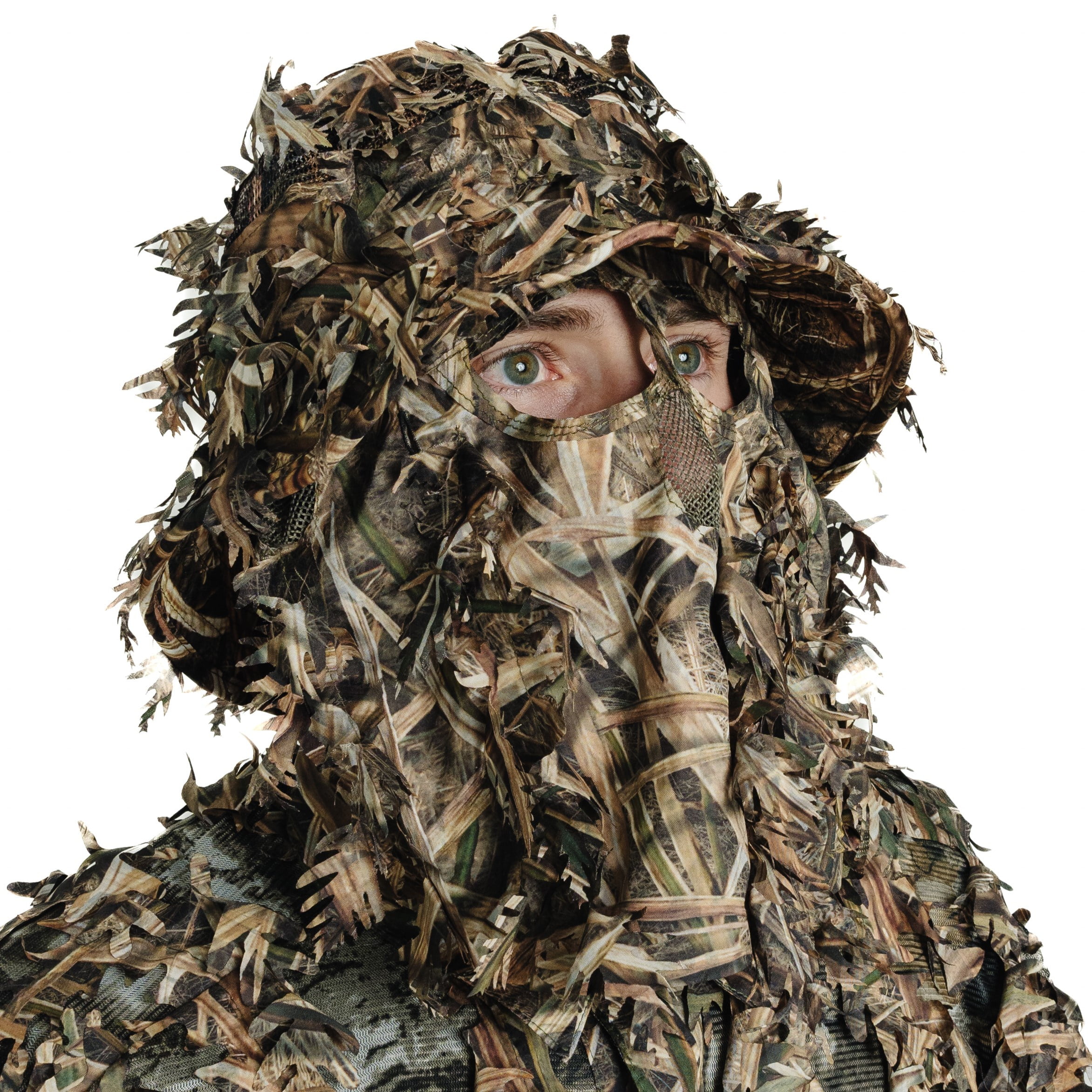 Mossy Oak Shadow Grass Blades 3D Leafy Boonie Hat and Camo Face Mask ...