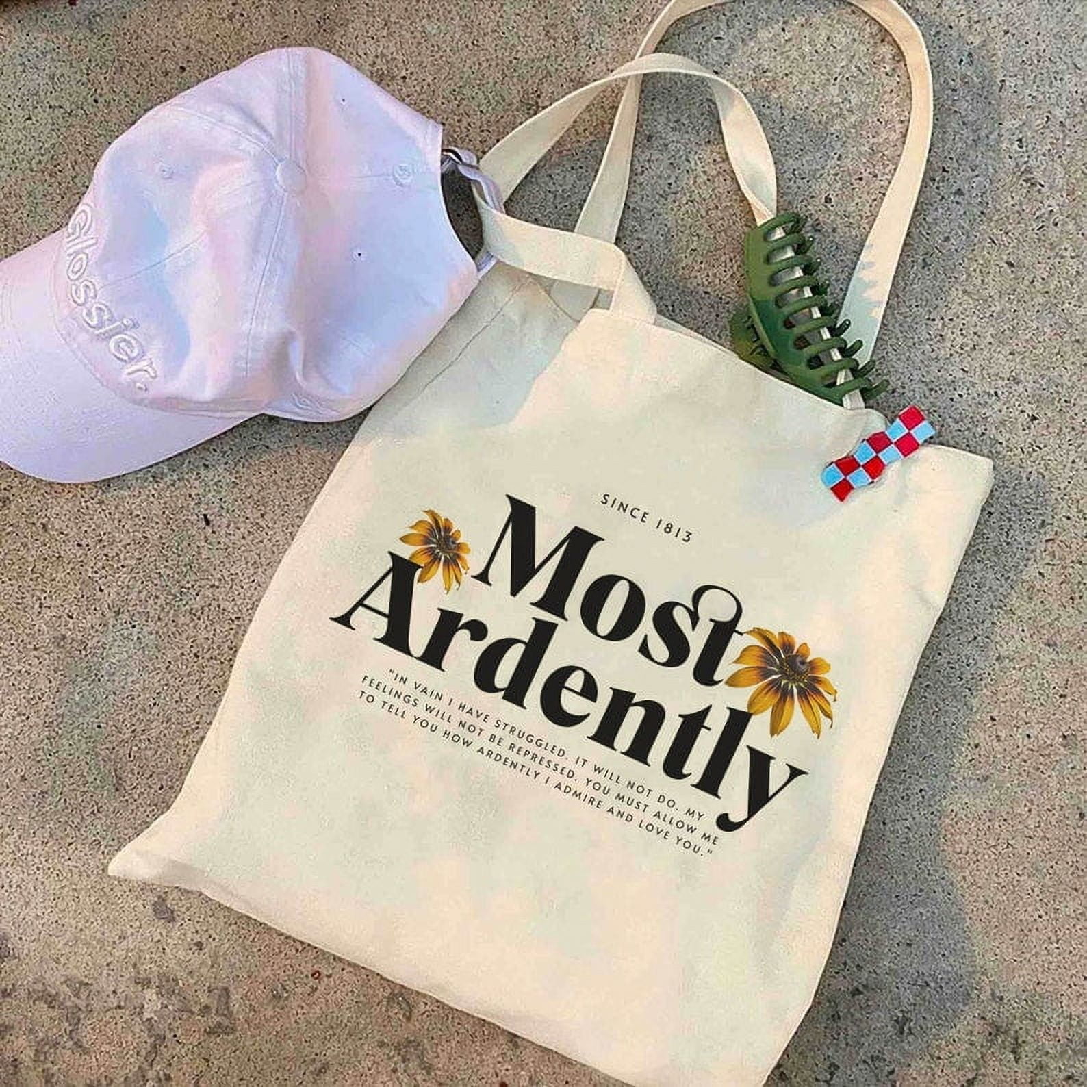 Most Ardently Jane Austen Tote Bag, Pride and Prejudice Tote Bag, book ...