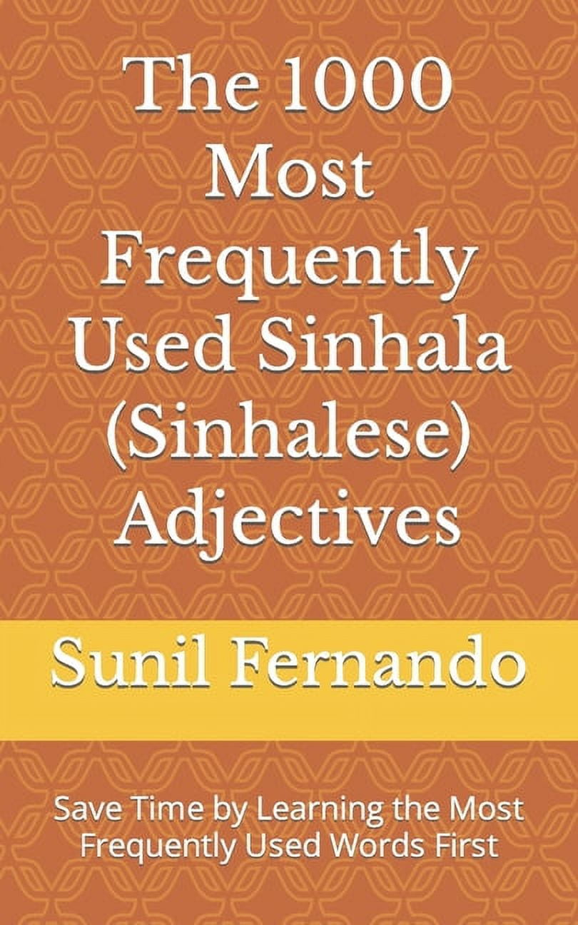 Most Commonly Used Sinhala (Sinhalese) W The 1000 Most Frequently Used ...