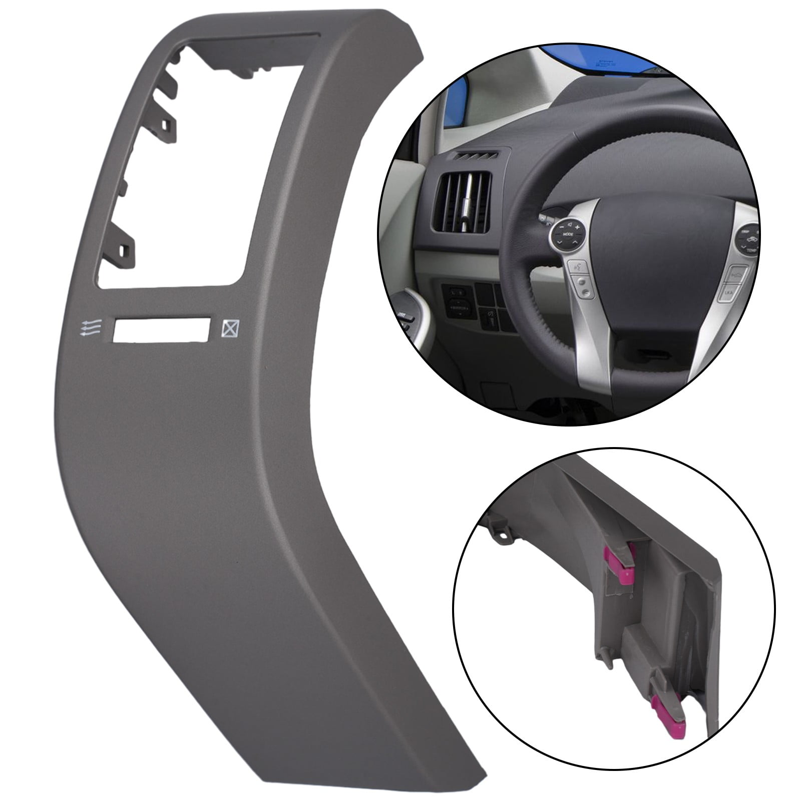 Most Left A/C Dash Air Vent Trim Replace for Toyota for Prius 2004-2009 ...