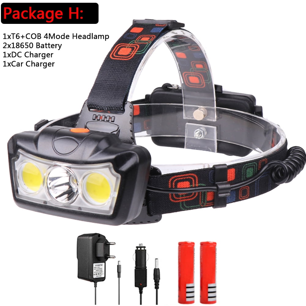 Most Powerful Led Headlamp Cob+ Waterproof Led Headlamp Dc Usb ...
