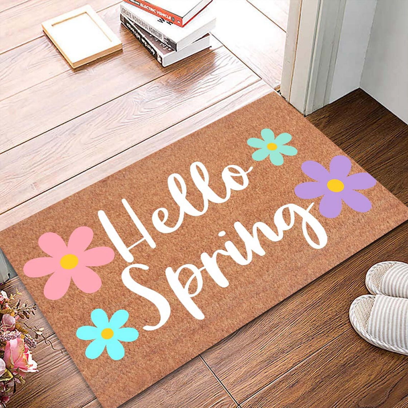Most popular Spring Door Mats Fall Welcome Mats Truck Spring Farmhouse ...