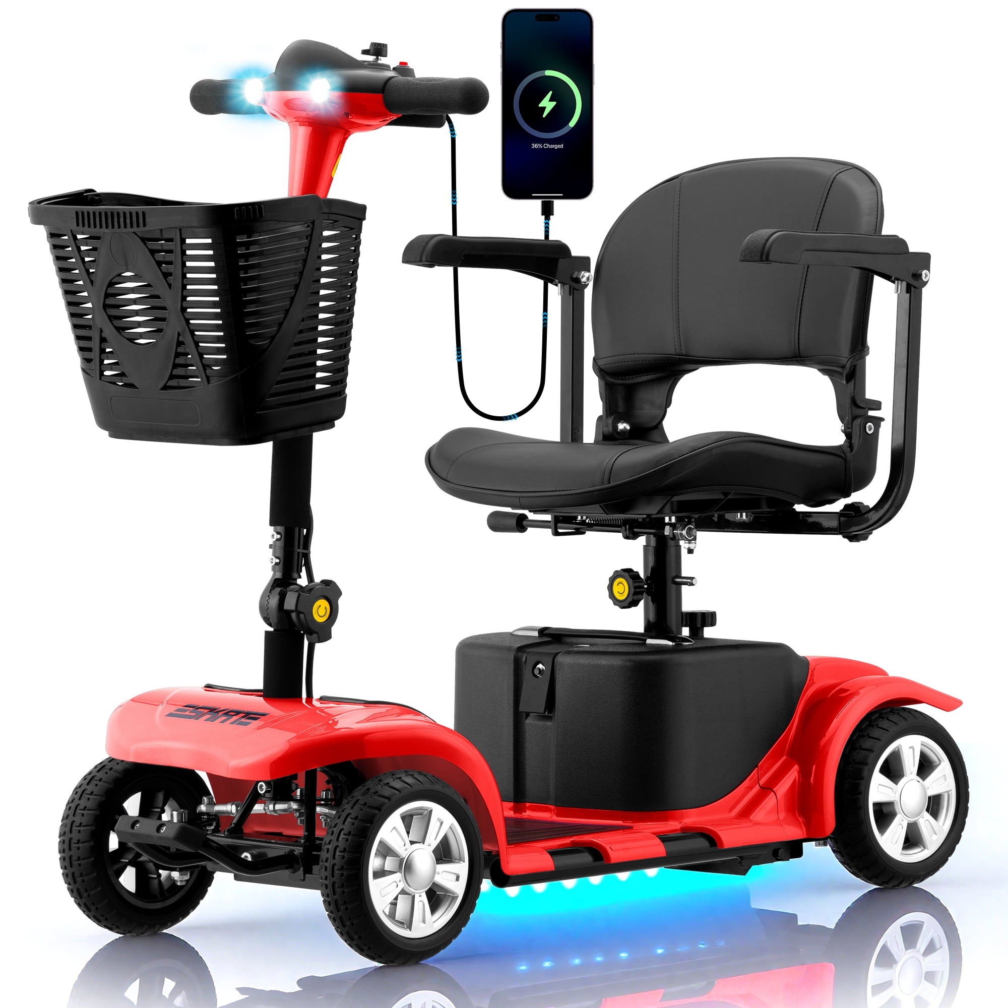 Mosta Adult, Senior Mobility Scooter,4-wheel Electric Rechargeable ...