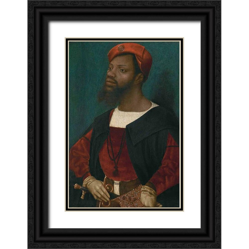 Mostaert, Jan 11x14 Black Ornate Wood Framed with Double Matting Museum ...