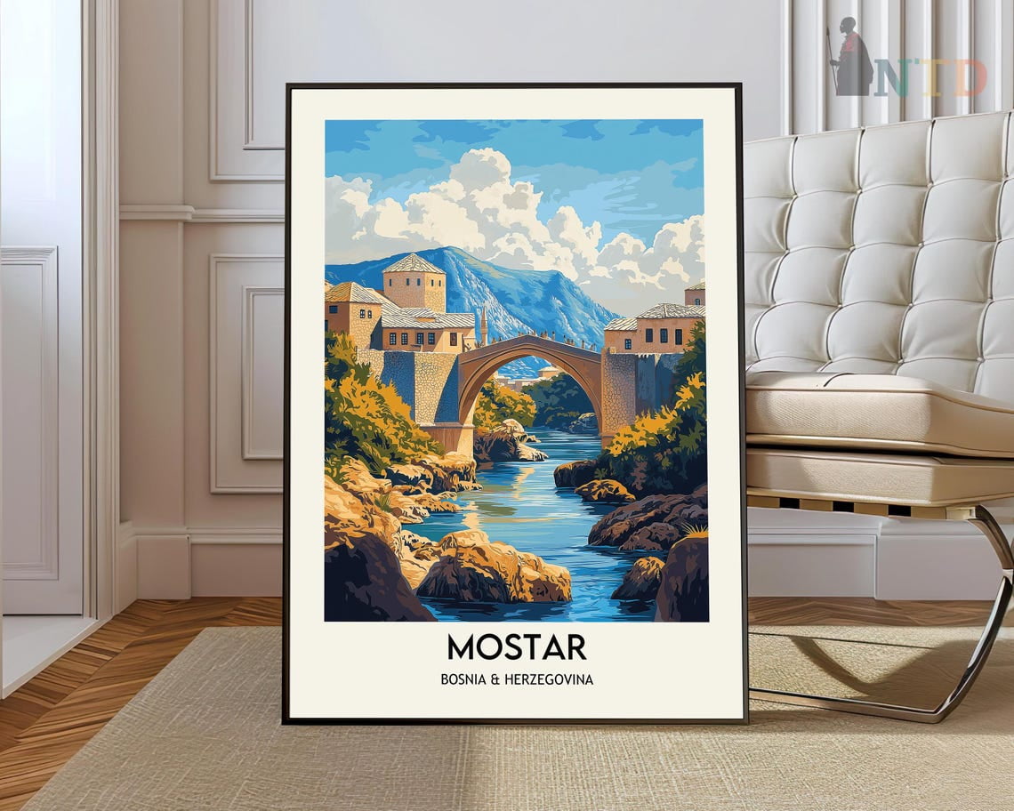Mostar Print, Mostar Wall Art, Mostar Poster, Mostar Photo, Mostar ...