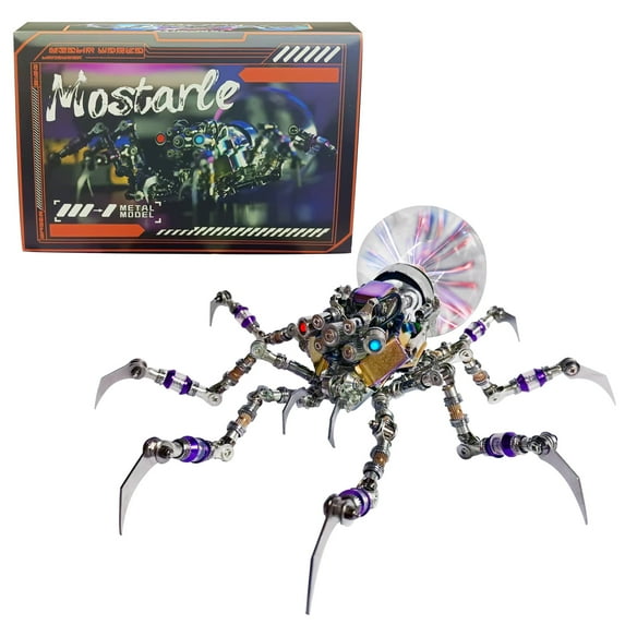 Mostarle 3D Puzzle Metal Spider for Adult&Teen with Color-Changing Eyes ...