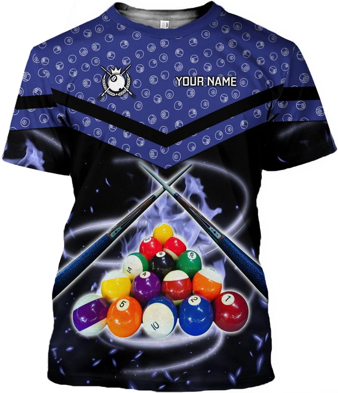 Mostprints Personalized Name Billiard Shirts 3D, Billiards Shirt 8 Ball ...