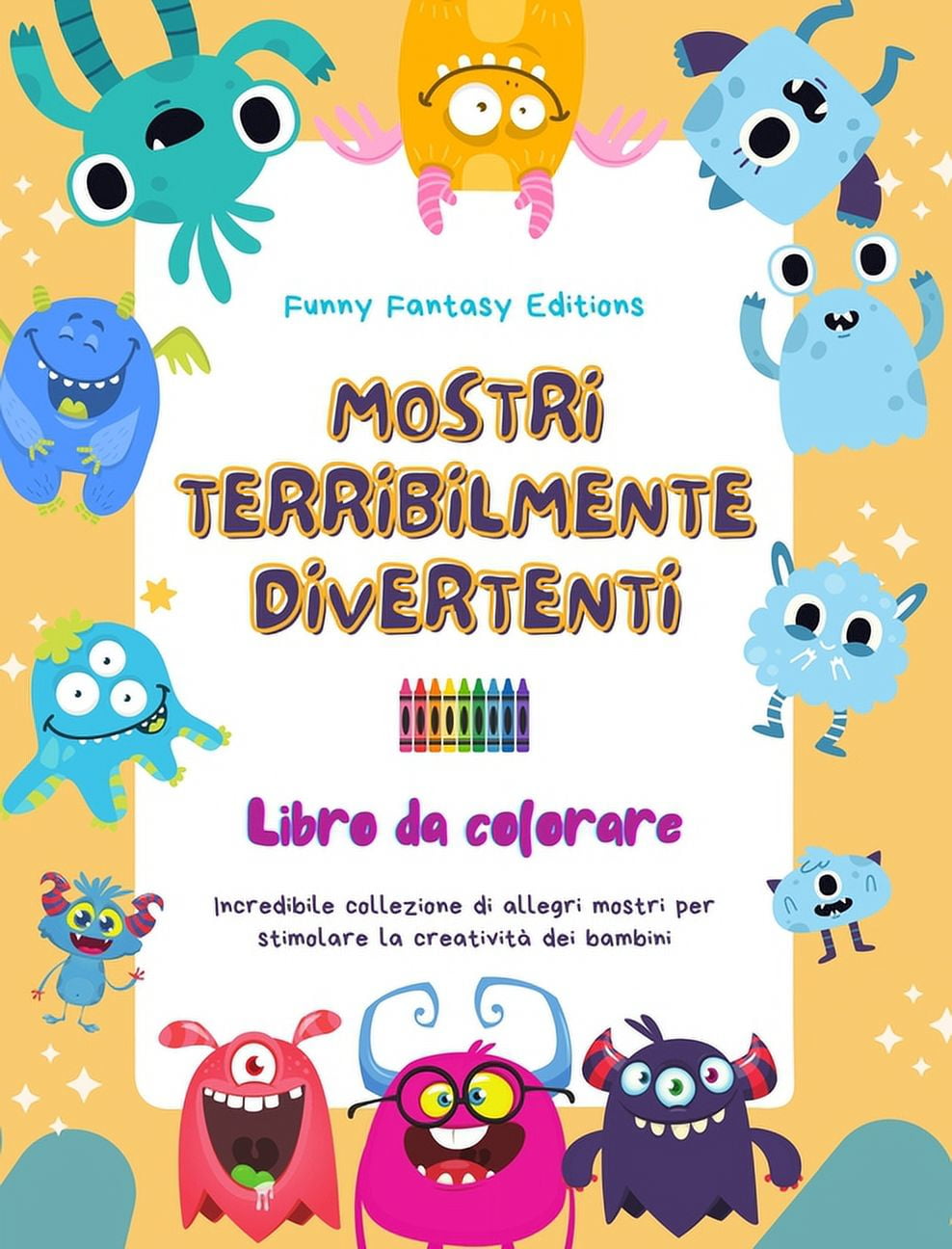 Mostri terribilmente divertenti Libro da colorare Scene creative di ...