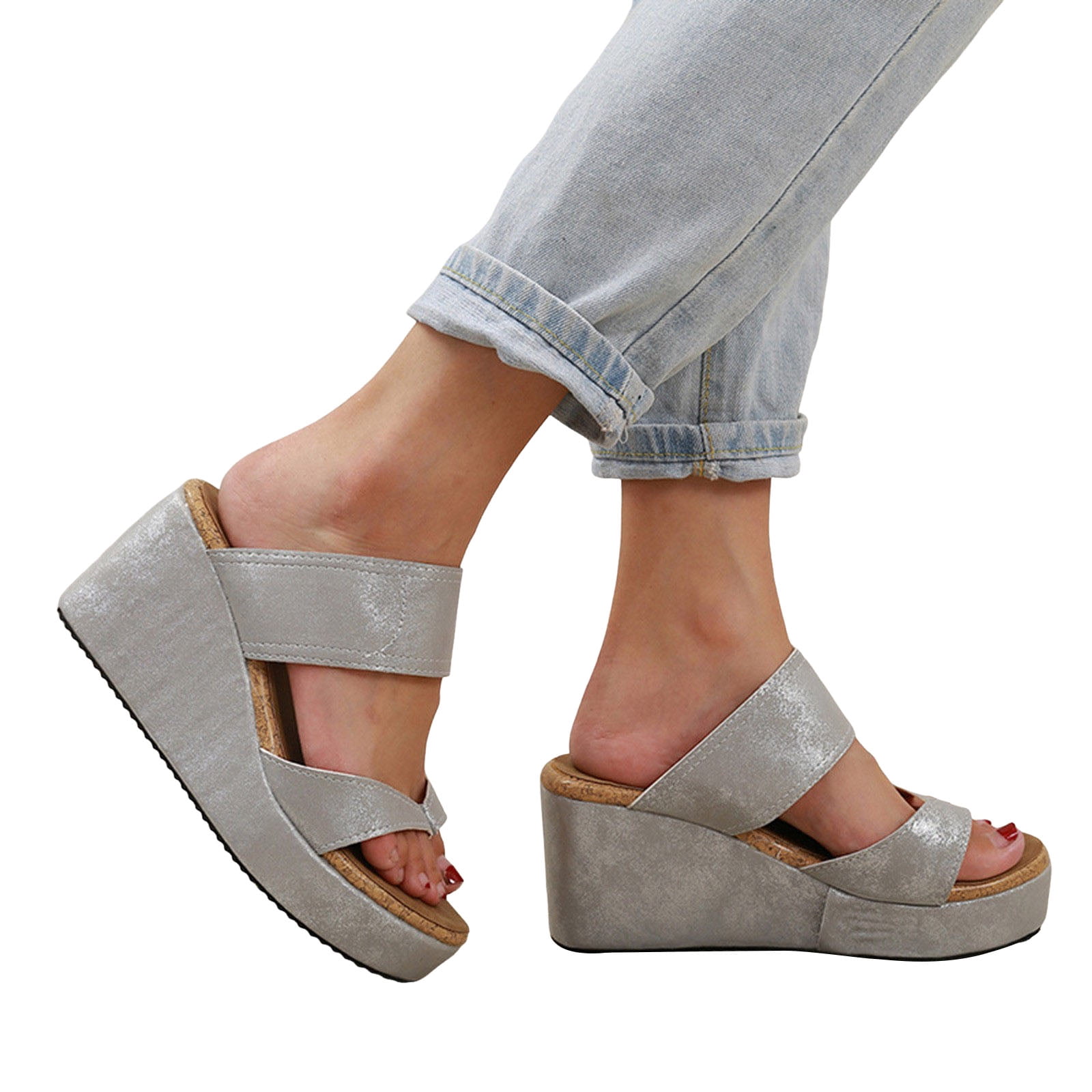 Mostsola Flip Flops for Wome Platform Sandals High Heel Slippers Wedge ...
