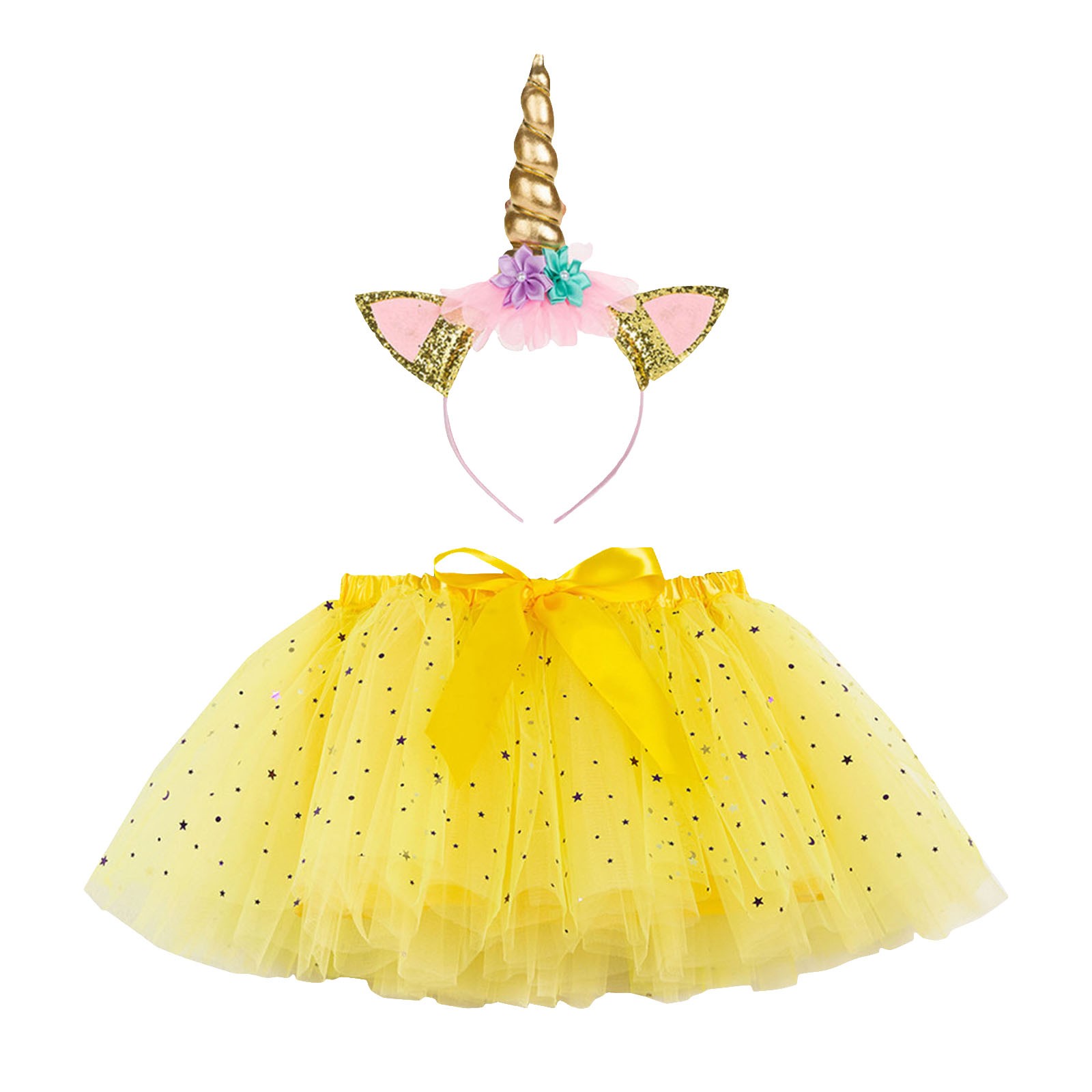Mostsola Little Girls Carnival Starmoon Skirt for Children With Tutu Skirt Hair Accessories ...