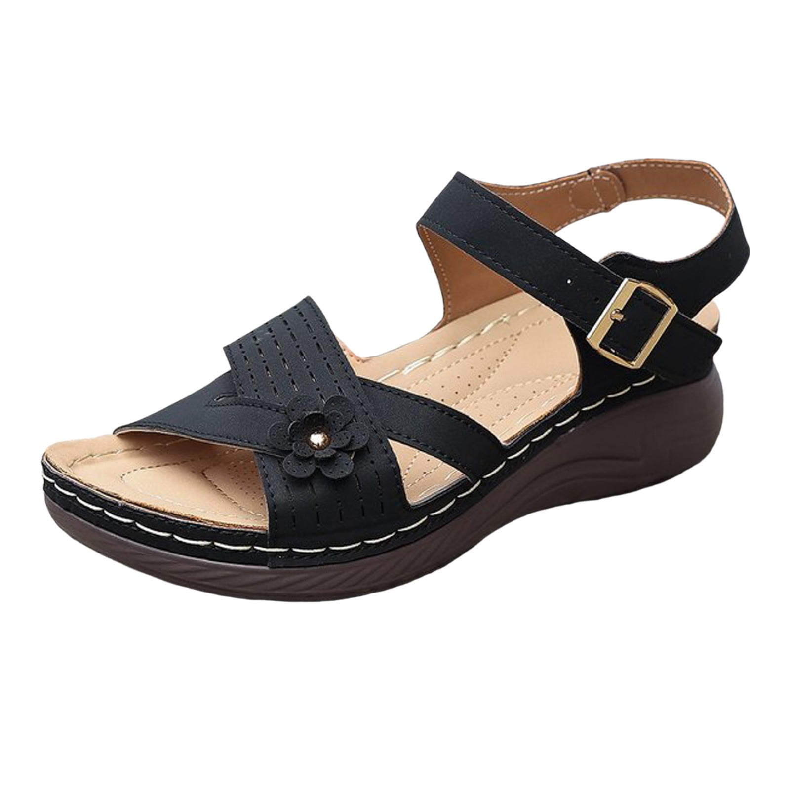 Mostsola Open Toe Sandals for Women 2025 Arch Support Walking Shoes ...
