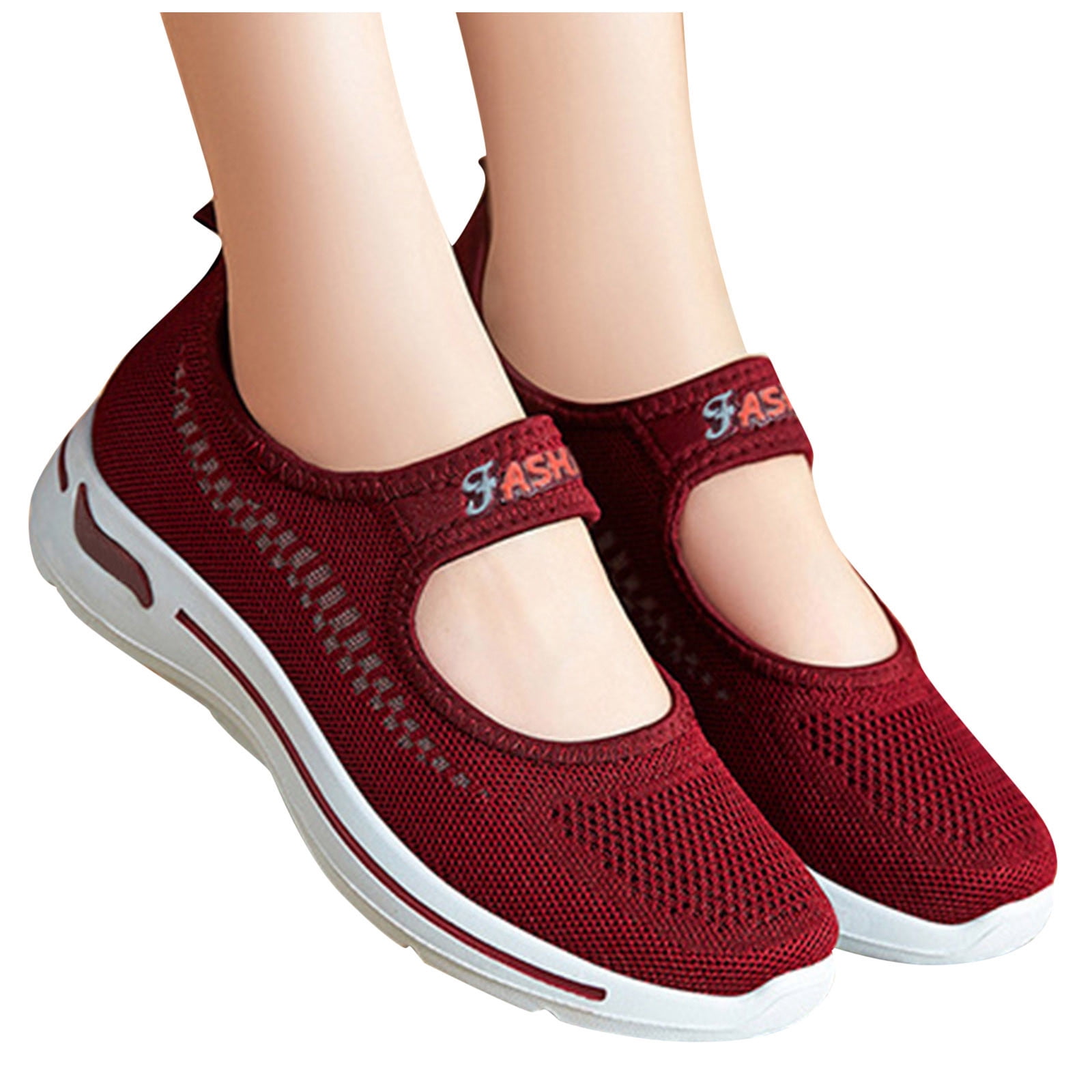 Mostsola Womens Walking Shoes Slip on Mary Jane Shoes Mesh Breathable ...