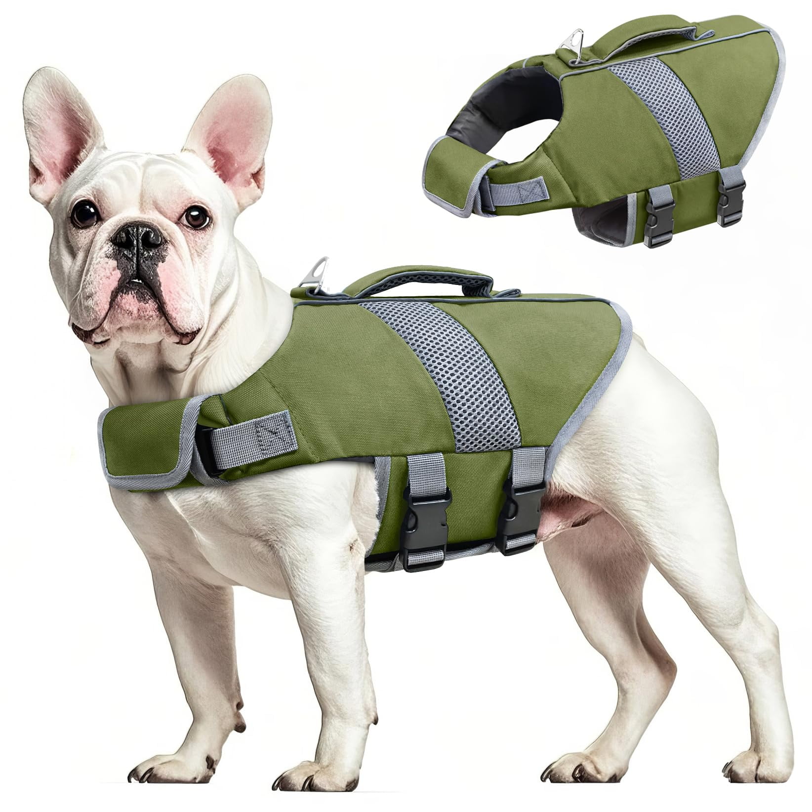 Mosucoirl Dog Life Jacket High Flotation,Reflective Dog Lifesavers ...
