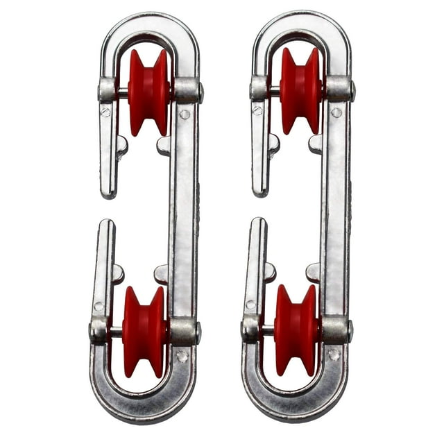 Motanar Plastic Aluminum Clothesline Separator Spreader Pulley for Long ...