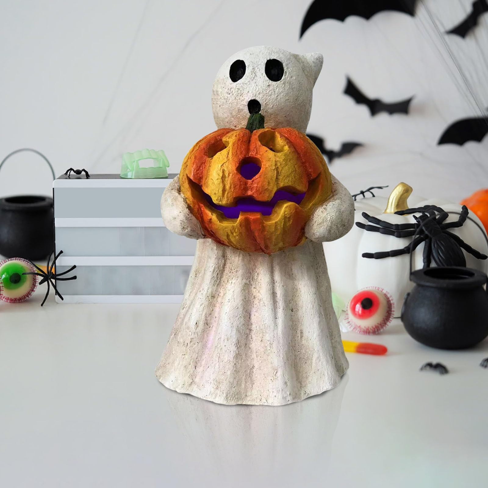 Motao Halloween Pumpkin Figurines Novelty 2024 Halloween Decorations ...