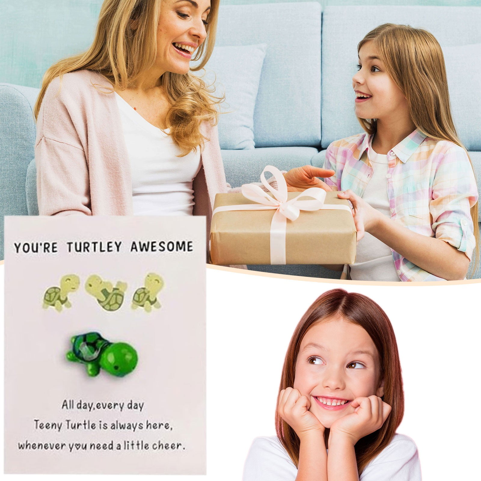 Motao Pocket Hug Turtle You're Turtley Inspirational Gift with Card ...