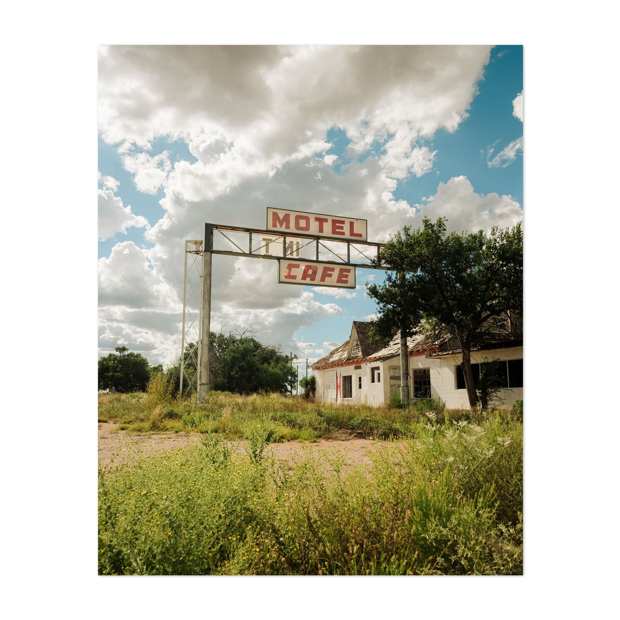 Motel & Cafe, Route 66 01 - New Mexico Photography Vintage Rural Rustic ...