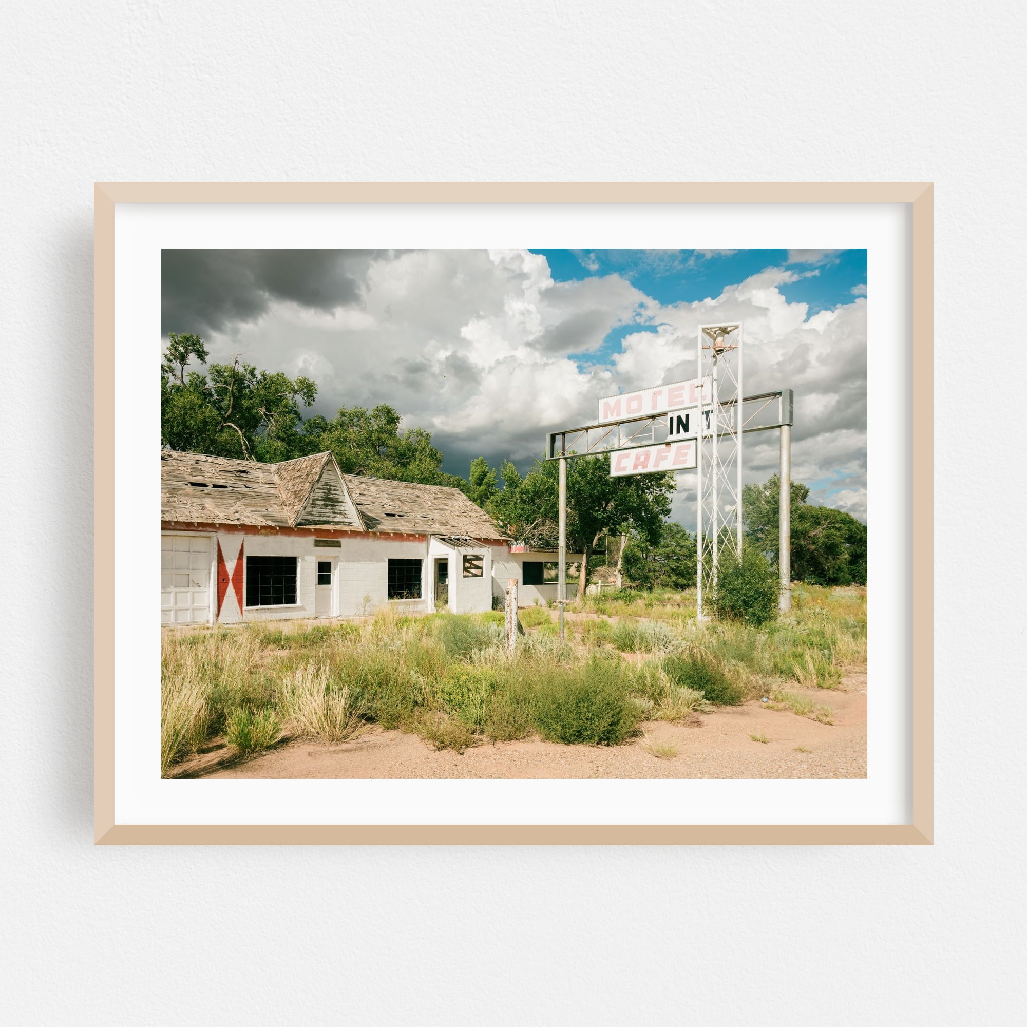 Motel & Cafe, Route 66 03 - New Mexico Photography Vintage Abandoned ...