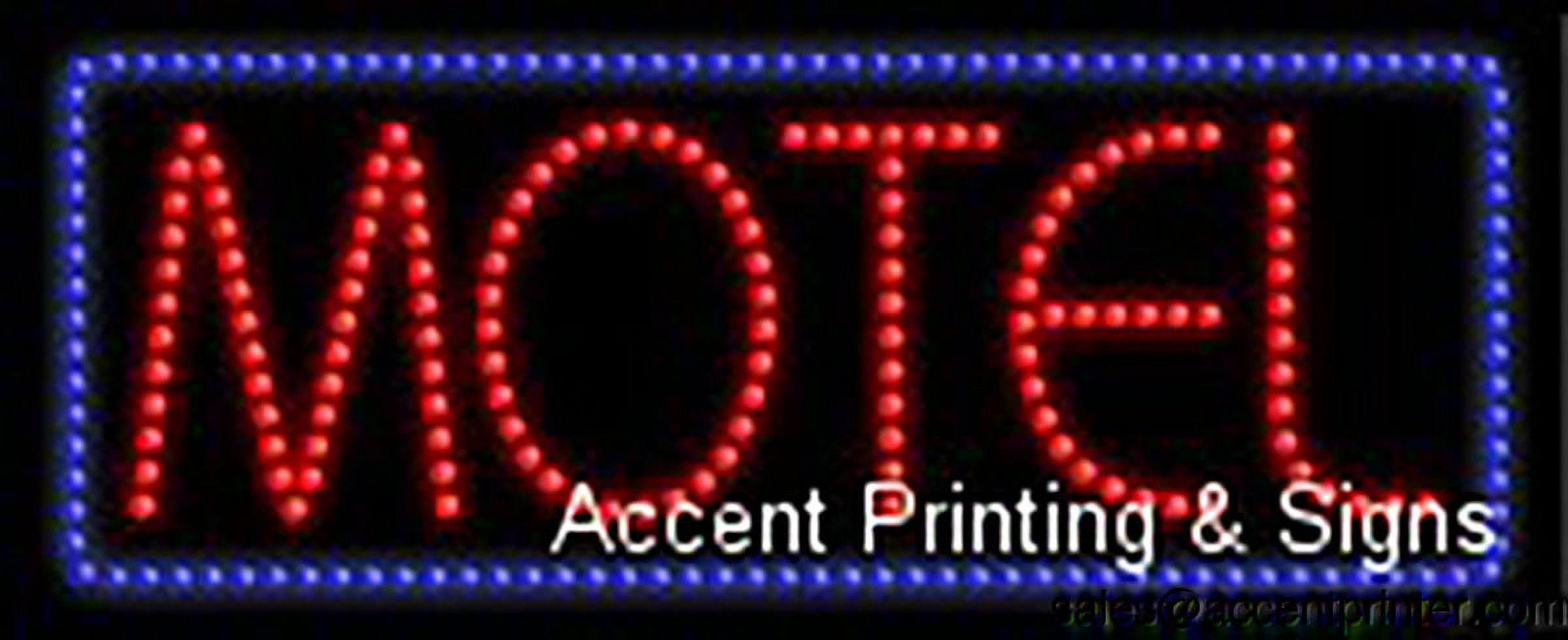 Motel Indoor Flashing & Animated High Impact Energy Efficient LED Sign ...