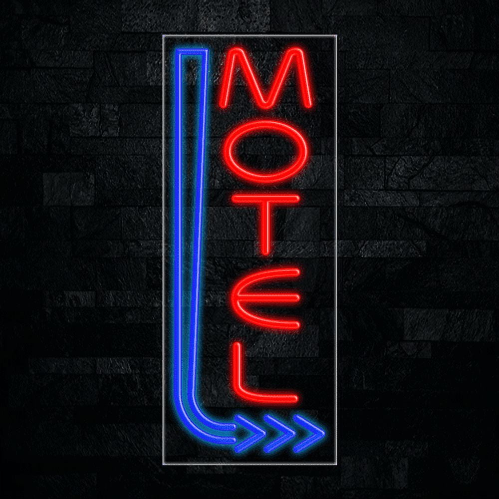 Motel LED Neon Sign 12"L x 30"H #31593 - Walmart.com