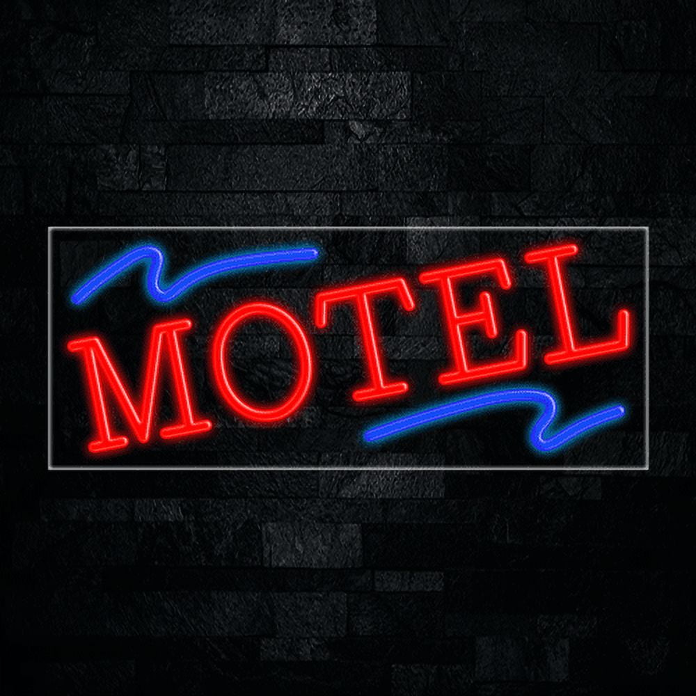 Motel-LED Neon Sign 30"L x 12"H #30839 - Walmart.com