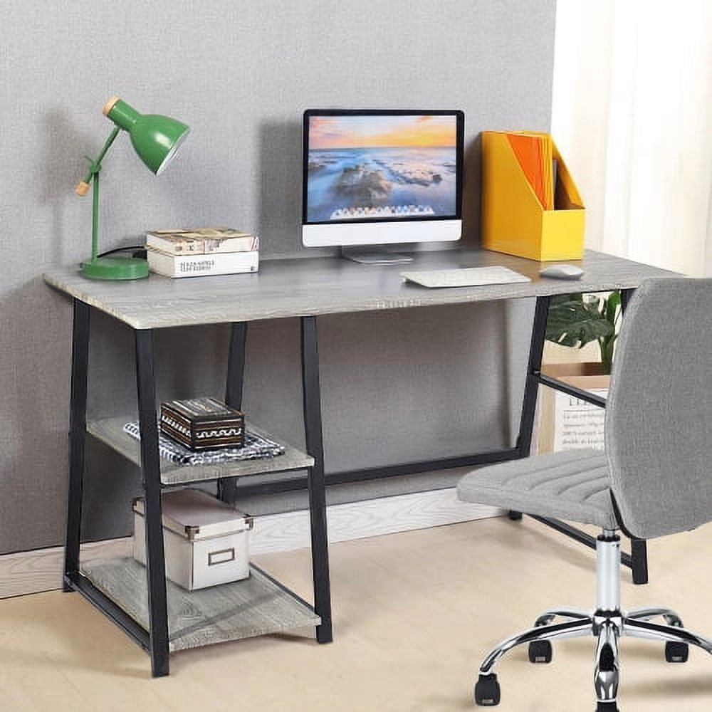 Motent L Shaped Computer Desk with 2 Storage Racks 47.4 Inch, Modern ...