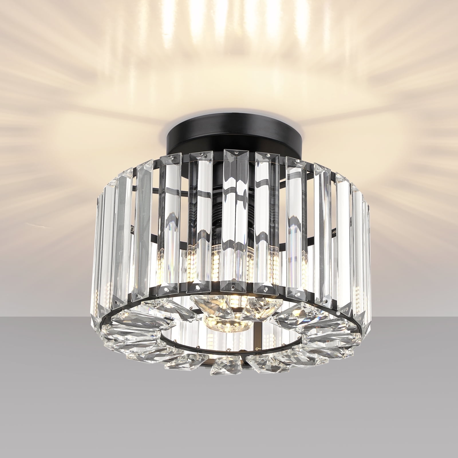 Frideko Home Modern Modern Ceiling Light, 9" Semi Flush Mount Ceiling ...