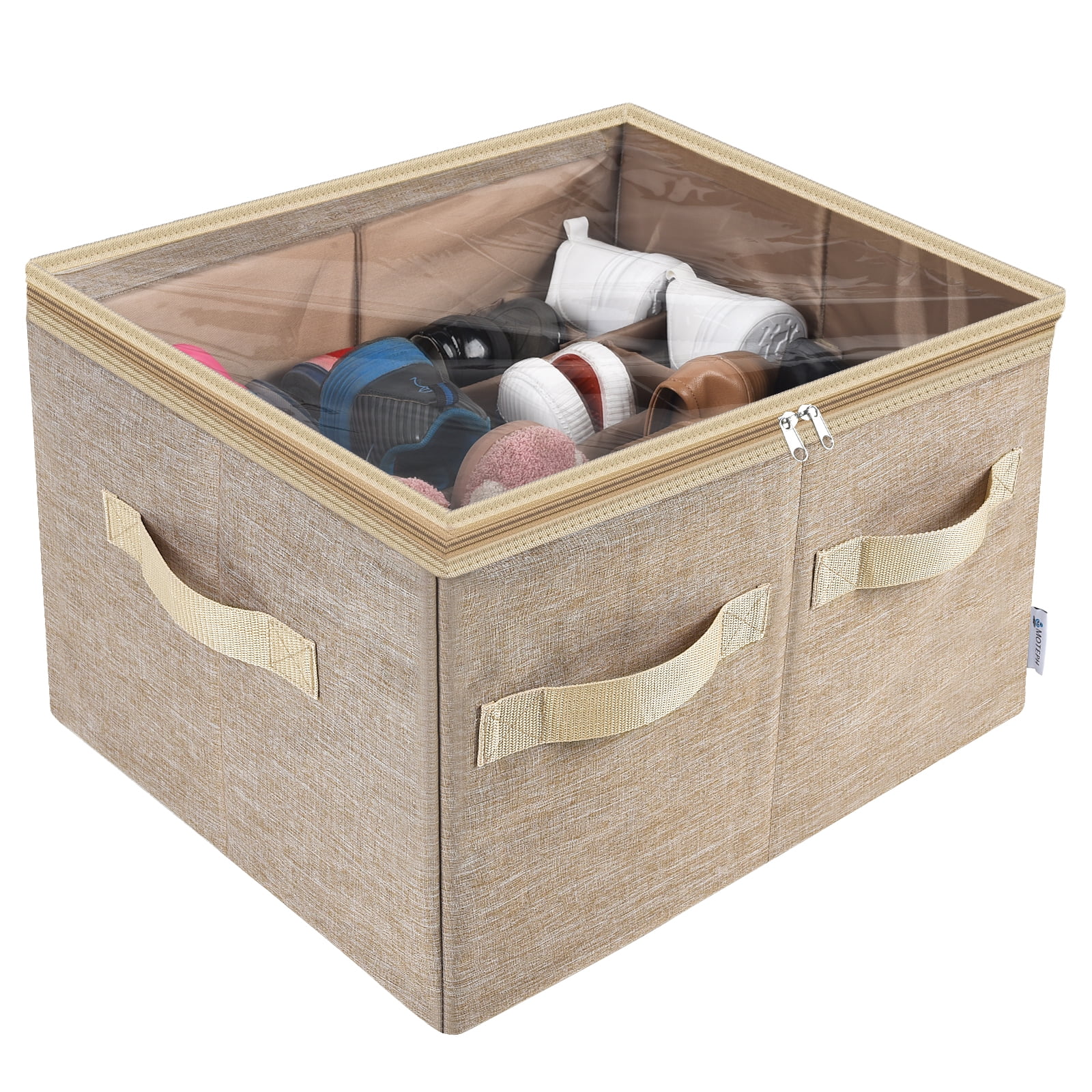 Moteph Shoe Organizer Closet Storage Solution with Clear Cover ...