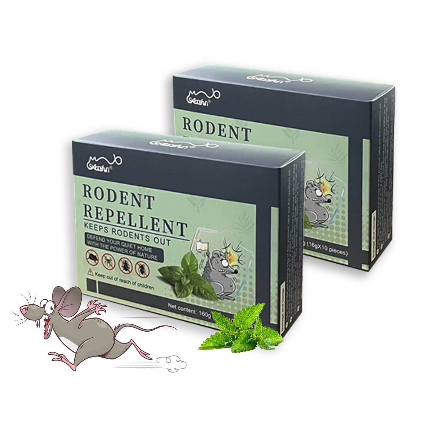 Moth Balls-10 Pack Peppermint Oil for Mice, Rodent, Mouse, Rats, Spider ...