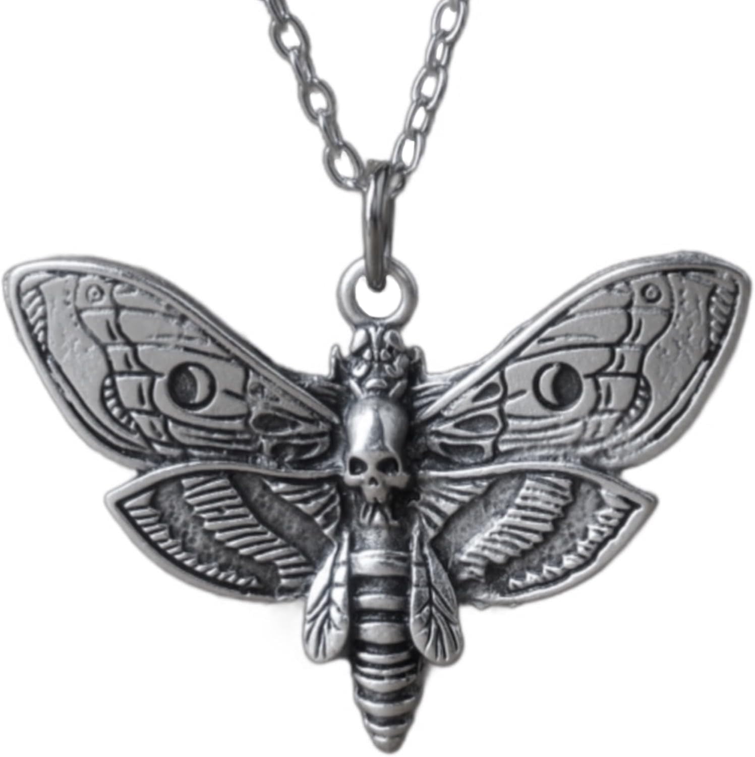 Moth Necklace for Moth Lover A Statement Necklace with Moth Pendant Gothic Jewelry for Women as ...