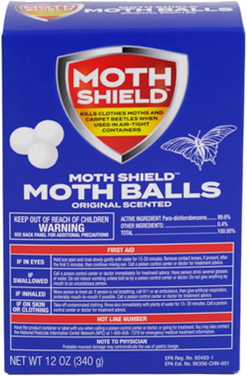 Moth Shield Moth Ball Traps, Original Scent, 12 oz, Kills Clothes Moths ...