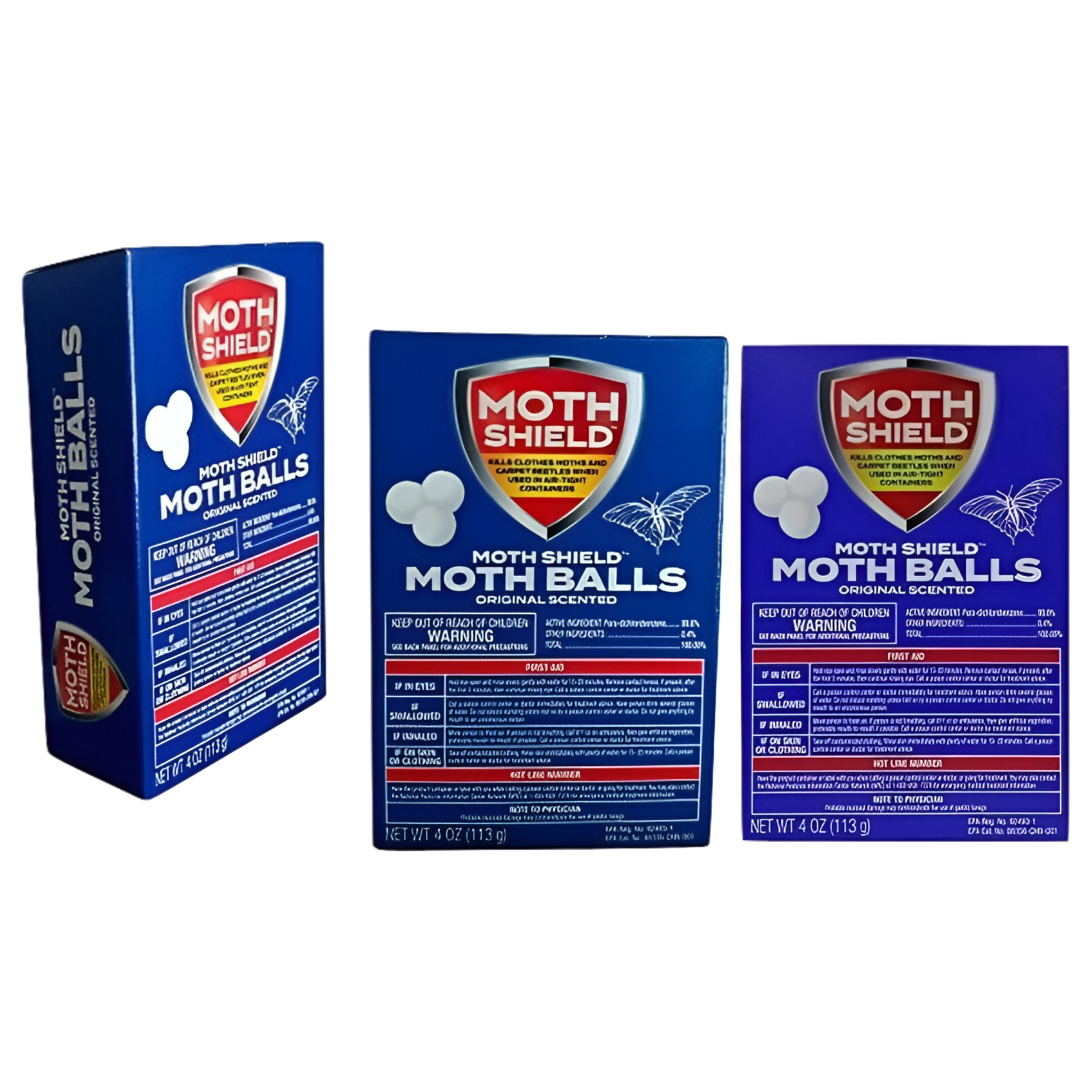 Moth Shield Moth Balls Original Scent 4 oz, (Pack of 3) - Walmart.com