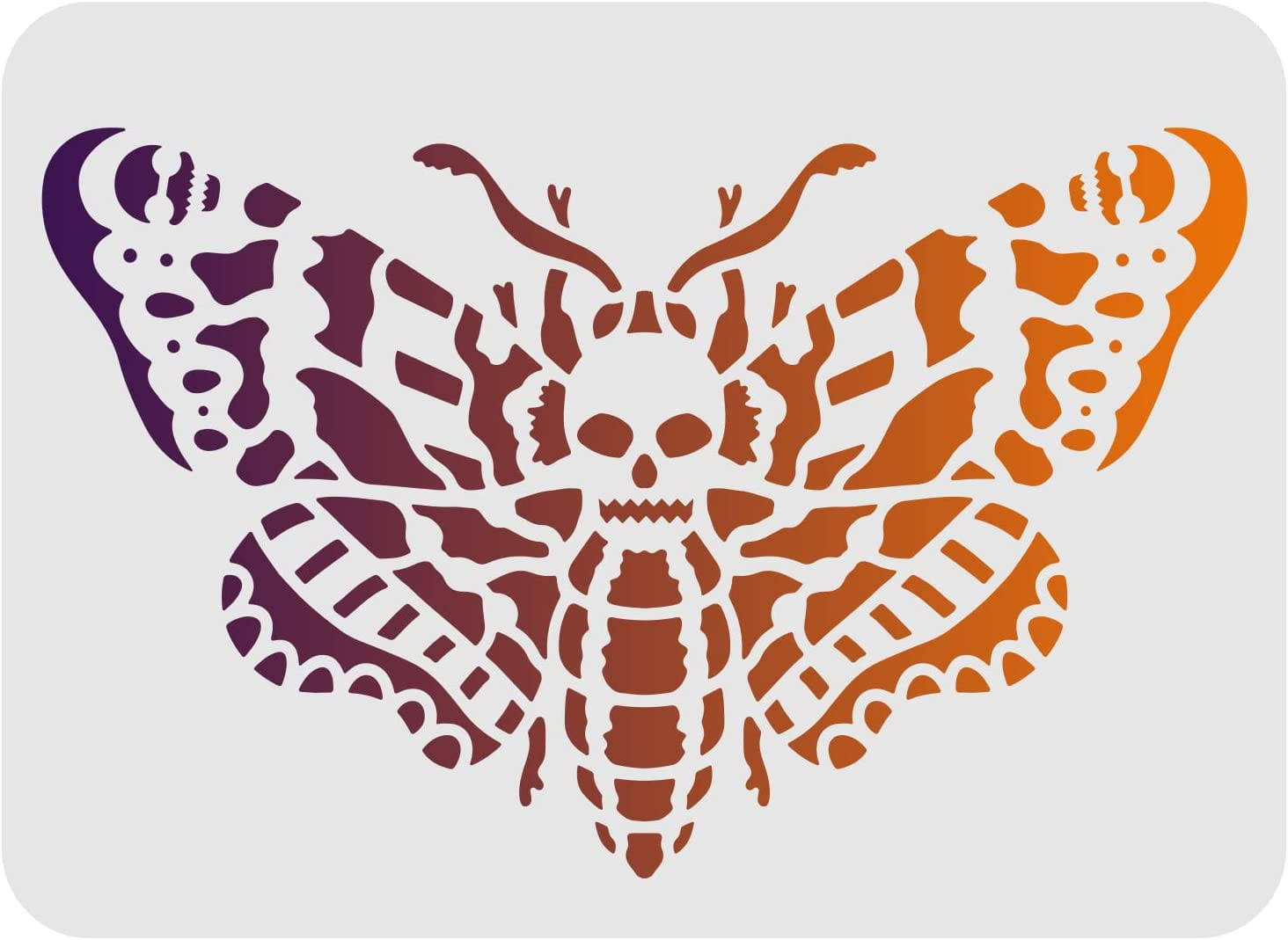 DIY Moth Skeleton Drawing Painting Stencils Template 11.6x8.3 inch ...