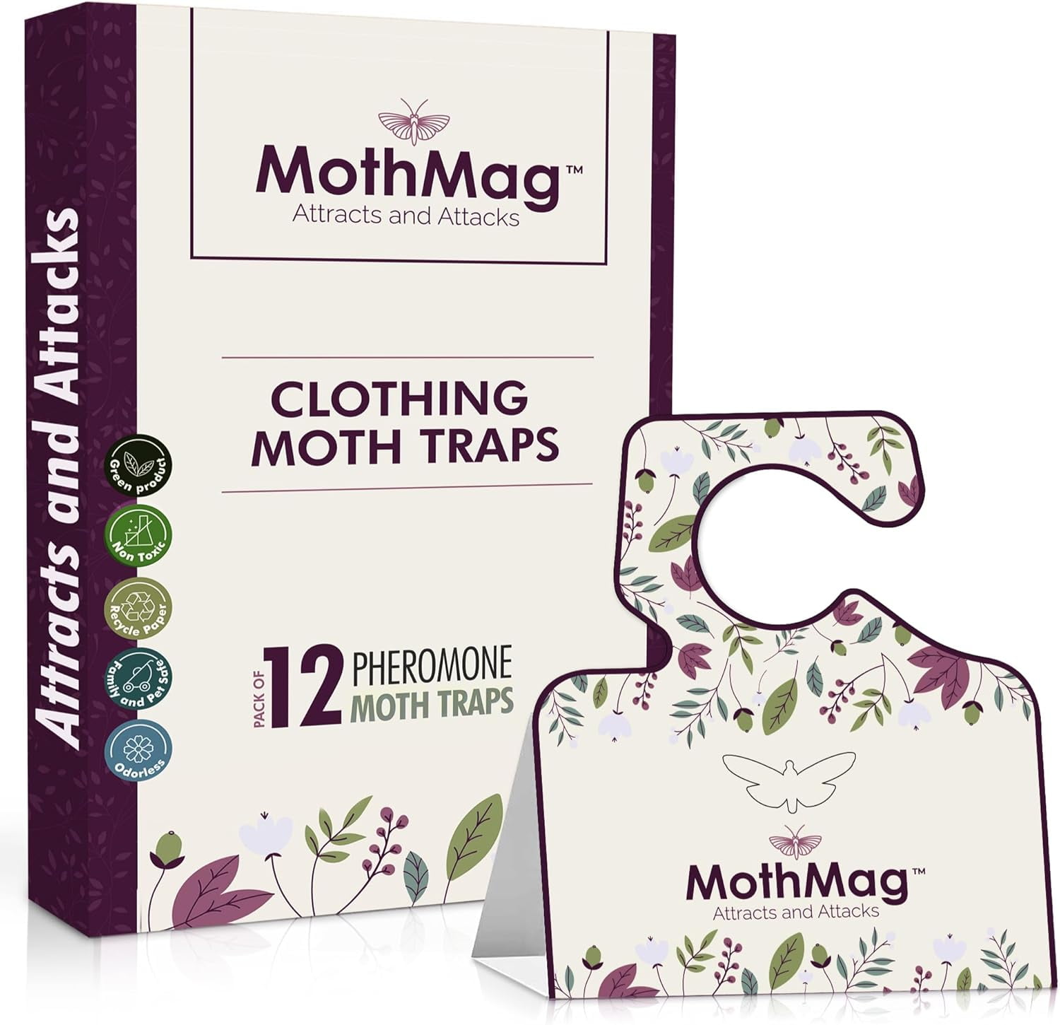 Moth Traps for Clothes, Closets, Fabrics, and Carpets, Clothes Moth ...