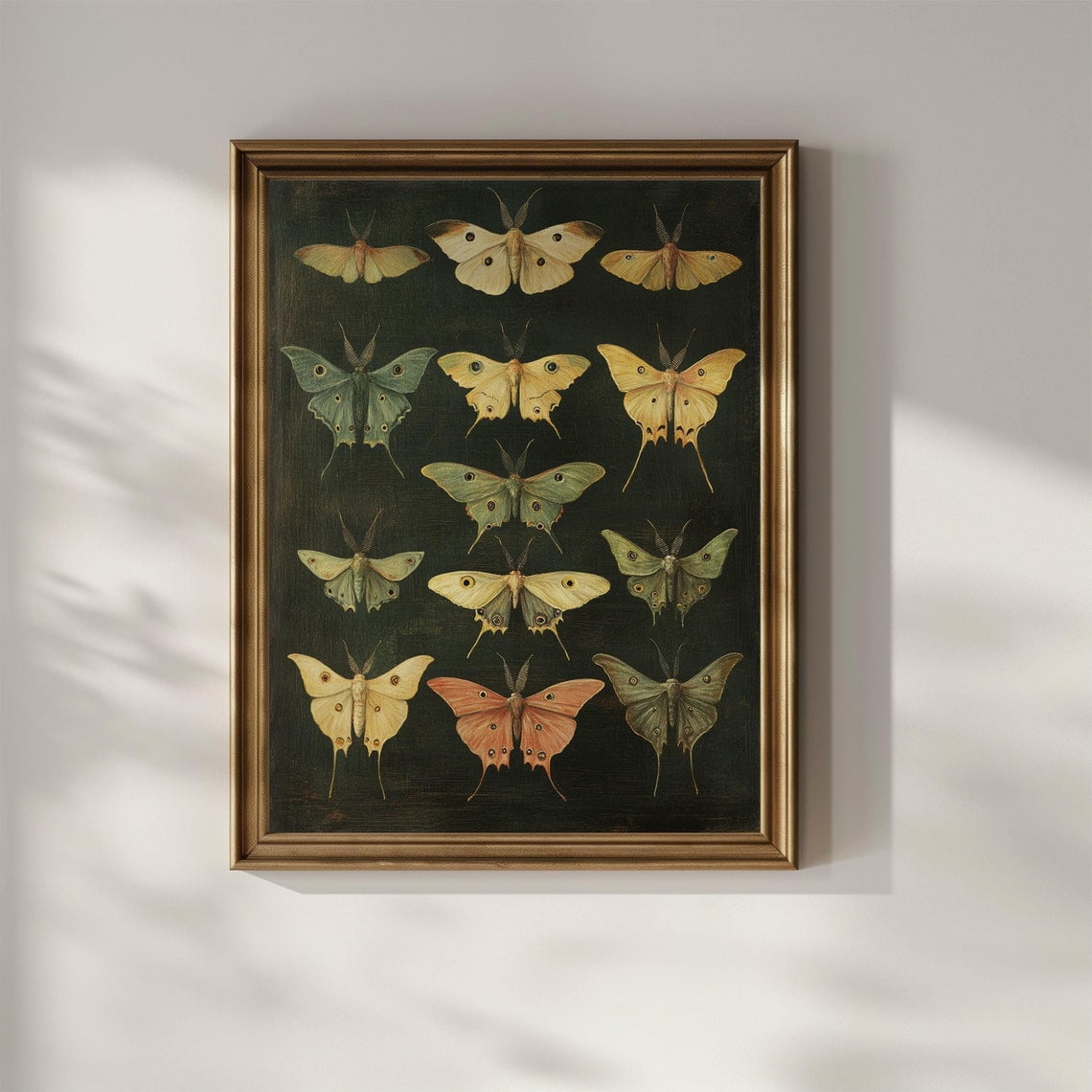 Moth Wall Art Printable Digital Download Luna Moths Butterfly Insect ...