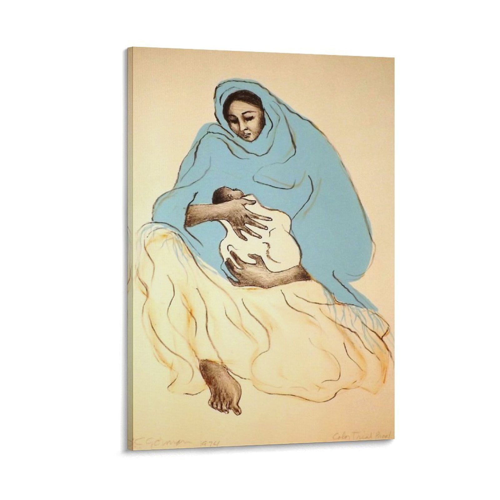 Mother And Child TP 1974 Unique by R.C. Gorman Posters Art Print Wall ...