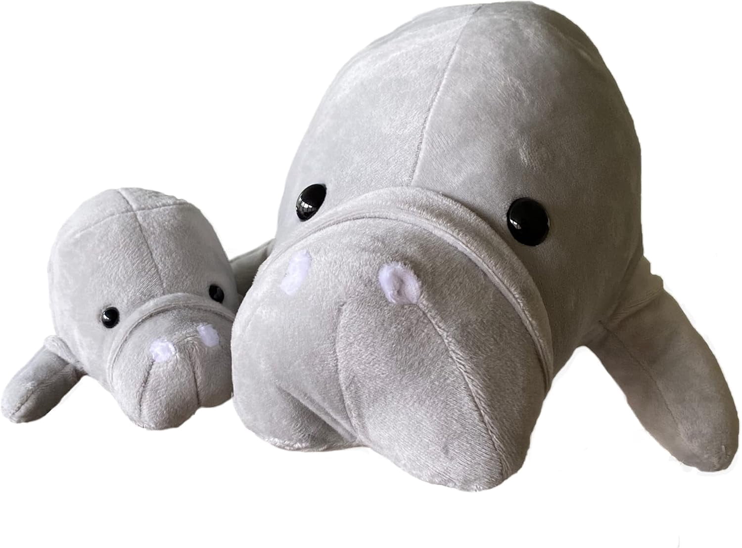 Mother & Baby Stuffed Cow Plush Set | Super Fluffy Cow Stuffed Animal ...