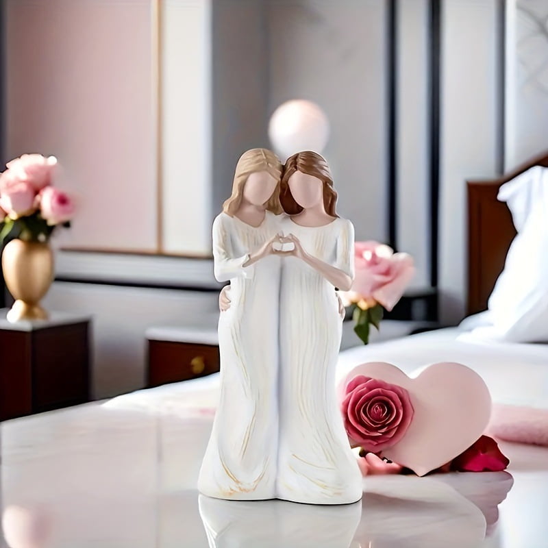 Mother and Daughter Figurines, Mother Daughter Hugging Figurine Statues ...