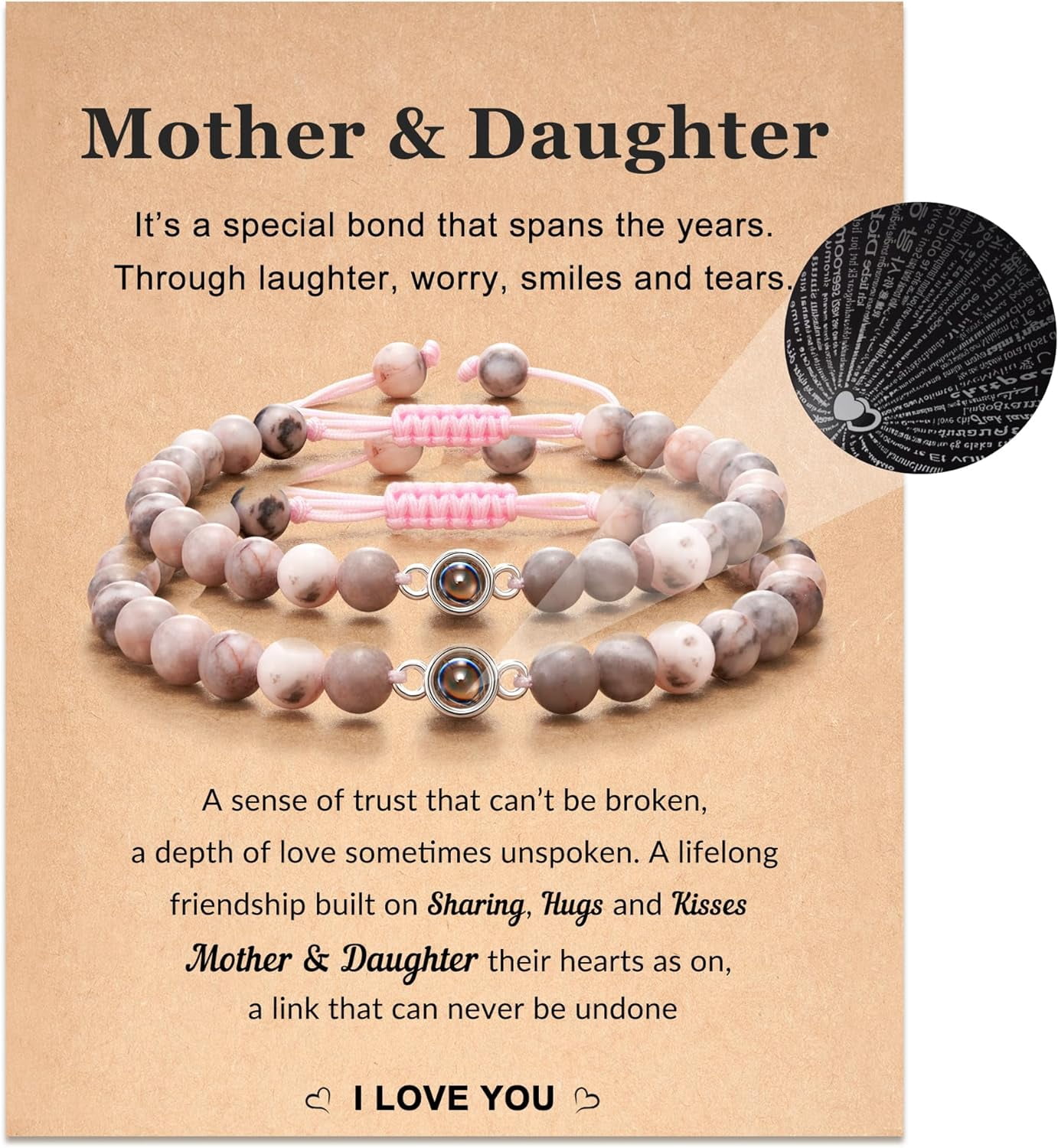 Mother Daughter/Mother Son/Dad Daughter/Dad Son Bracelets, 100 ...