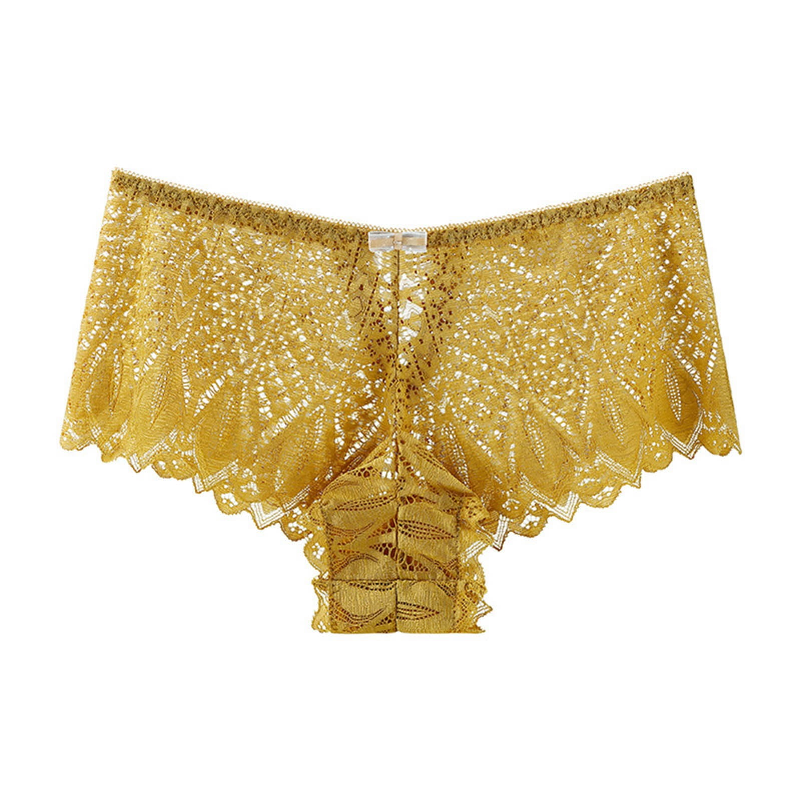 Summer Saving Clearance Tawop Women Panties Yellow Lace Panties Sexy